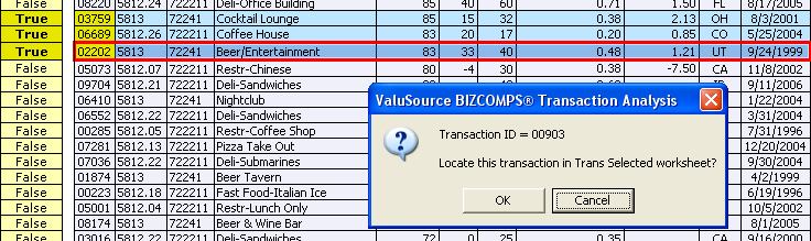 ValuSource BIZCOMPS® - Transaction Analysis Workbook